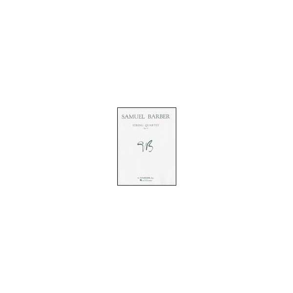 関連words：G. Schirmer/弦楽四重奏曲 第1番 ロ短調 作品1