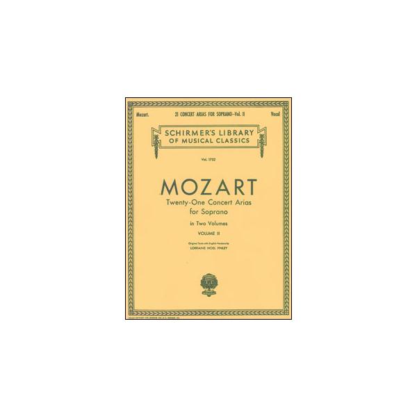 関連words：G. Schirmer/我が憧れの希望よ！〜ああ、あなたはどんな苦しみか知らない　Mia speranza adorata!...Ah! non sai qual pena　K. 416/あなたに明かしたい、おお神よ！　Vo...