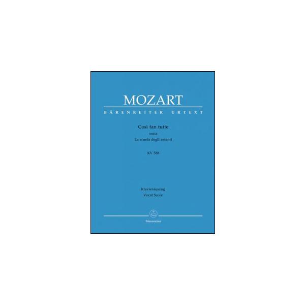関連words：BAERENREITER/歌劇「コジ・ファン・トゥッテ」 KV 588