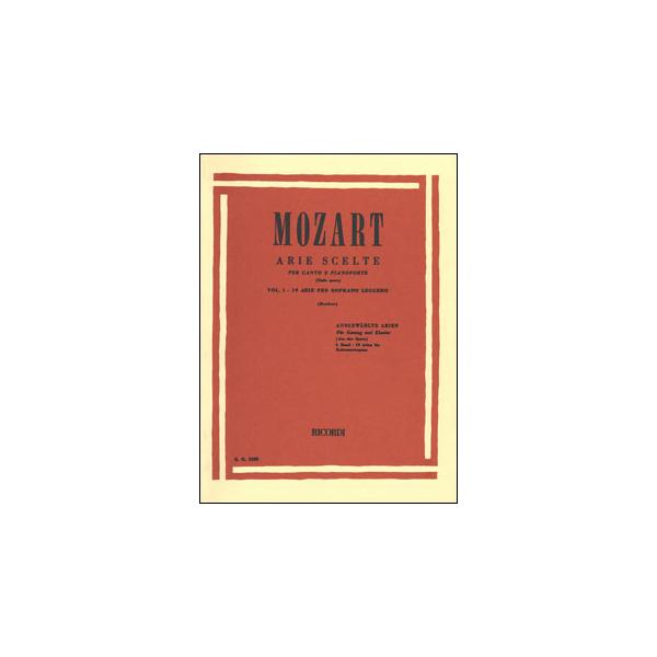 関連words：RICORDI/Barbaro! Oh Dio! (Grausamer! O Gotter!) (from Il re pastore)  ひどい人！神様、あなたは私の愛しい人と/Alla selva Al prato Al...