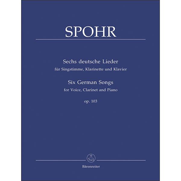 関連words：BARENREITER/Sechs deutsche Lieder p. 103  6つのドイツ歌曲 Op.103