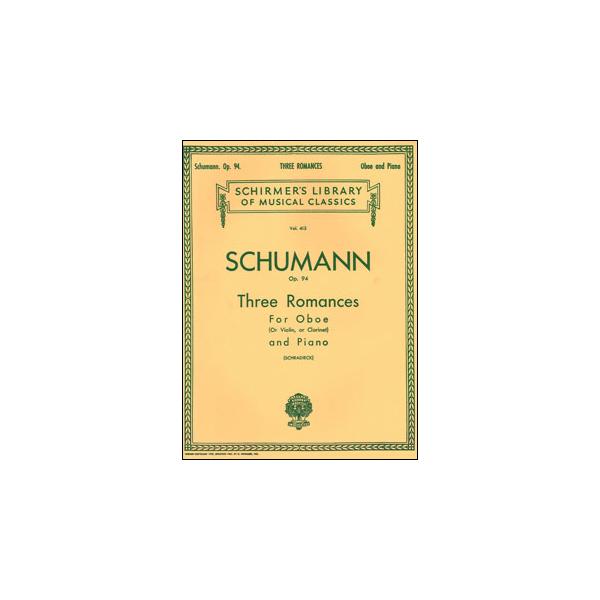 関連words：G. Schirmer/Three Romances Op. 94　3つのロマンス