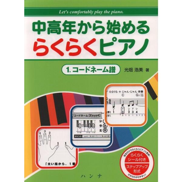 関連words：ハンナ/序文/らくらくシールを貼ってみませんか？/音名の秘密／指番号/レッスン♪ はじめての右手/レッスン♪ はじめての左手/STEP1 1本指伴奏「交響曲第9番（合唱）」/レッスン♪ 基本のリズム（第9に出てくるリズム）/...