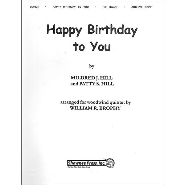 関連words：Shawnee Press/ハッピー・バースデイ・トゥ・ユー