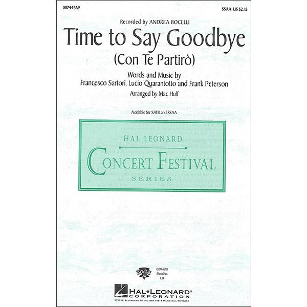 ISBN：9781458423962Time to Say Goodbye (Con Te Partiro)   タイム・トゥ・セイ・グッバイ (君と旅立とう) (コン・テ・パルティロ)