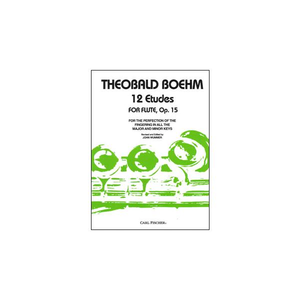 関連words：Carl Fischer/12の練習曲 Op. 15 第1番〜第12番　(12 Etudes for the Flute Op. 15 No. 1- No. 12)