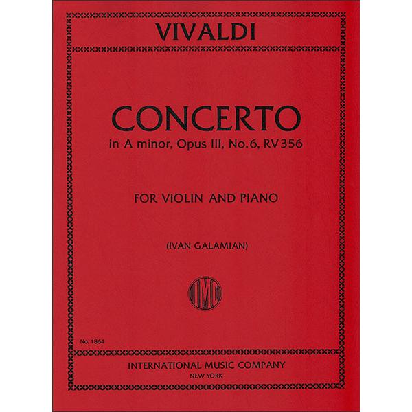 第1楽章 アレグロ Concerto in A minor, Op. 3-6 (RV 356)- 1. Allegro/第2楽章 ラルゴ Concerto in A minor, Op. 3-6 (RV 356)- 2. Largo/第3楽...