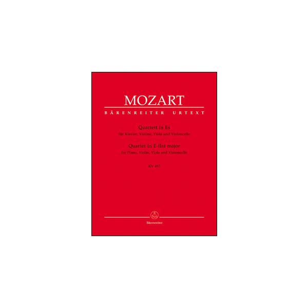 関連words：BAERENREITER/ピアノ四重奏曲 第2番 変ホ長調 K. 493