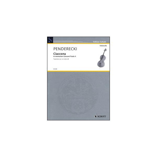 関連words：SCHOTT/シャコンヌ (ジョヴァンニ・パオロII世の追悼)