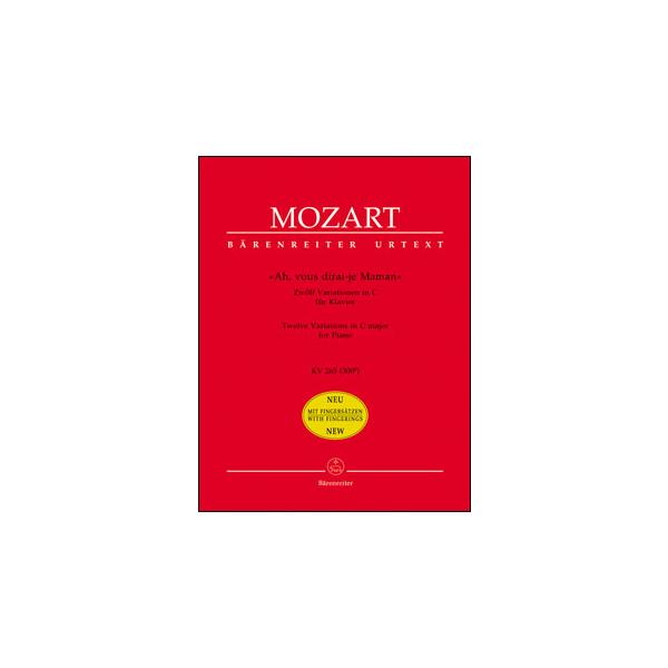 関連words：BARENREITER/「ねえ、ママ、聞いて」の主題による変奏曲 KV 265 (12の変奏曲 ハ長調)  (新モーツァルト全集版)