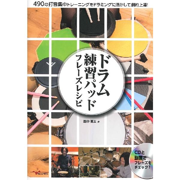 関連words：アルファノート/■第１章：　パッドでできる練習フレーズから構築するドラムフレーズ３５　/●まずは入門　８分音符をしっかり感じよう　８ビート　/フレーズ　１〜６　/●８分音符に１６分音符を絡めたパターン　シェイクビート　/フレ...