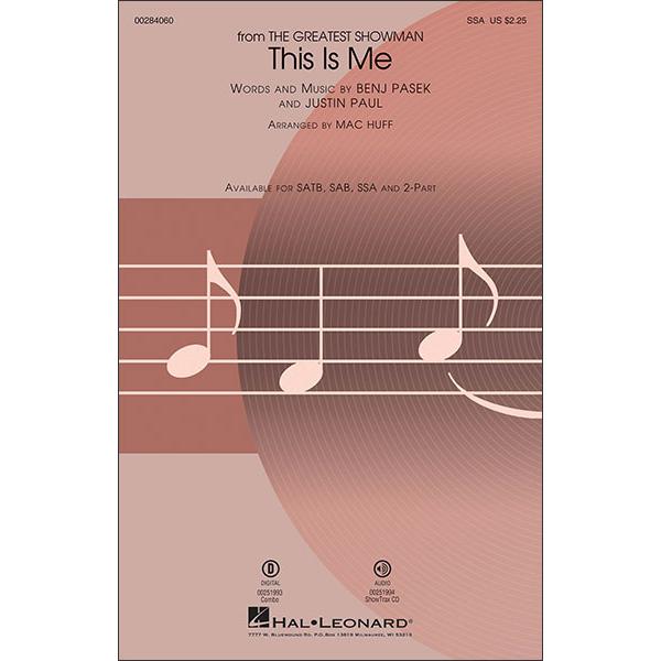 ディス・イズ・ミー  (映画「グレイテスト・ショーマン」より)【出版社：Hal Leonard】