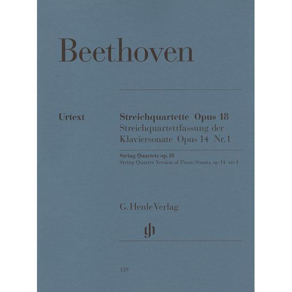 Streichquartett F-dur op. 18,1/Streichquartett G-dur op. 18,2/Streichquartett D-dur op. 18,3/Streichquartett c-moll op. ...