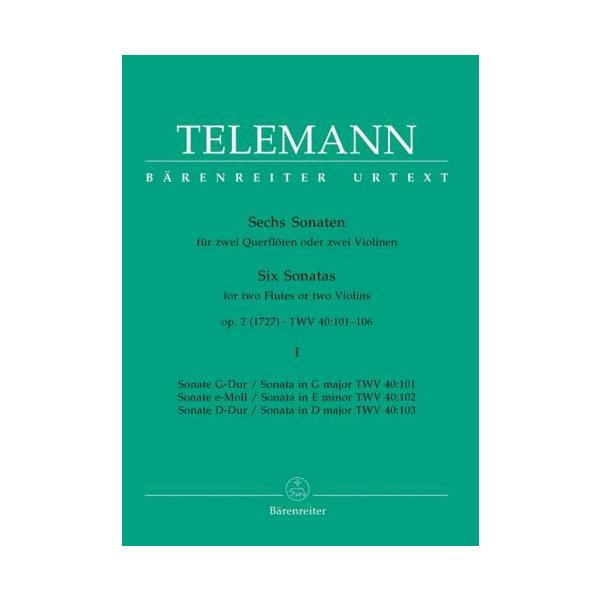 TWV 40:101 Sonata in G major/TWV 40:104 Sonata in e minor/TWV 40:102 Sonata in D major.