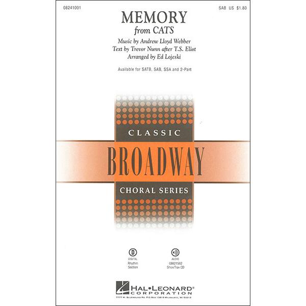 ISBN：9781423437864メモリー (ミュージカル「キャッツ」より)