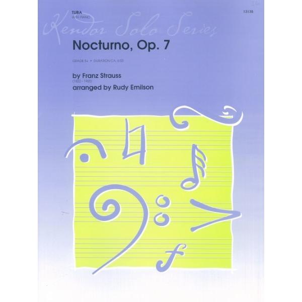 （株）ミュージックエイト 【MSOTU351】【収録曲】ＭＳＯＴＵ３５１ 輸入 ノクターン・Op.7（フランツ・シュトラウス）（テューバ+ピアノ）【NocturnoOp.7】