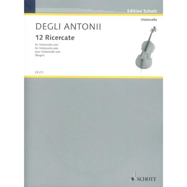 （株）ミュージックエイト 【MSOCH883】【収録曲】ＭＳＯＣＨ８８３ 輸入 12のリチェルカーレ（ジョヴァンニ・バッティスタ・デリ・アントーニ）（チェロ）【12Ricercate】