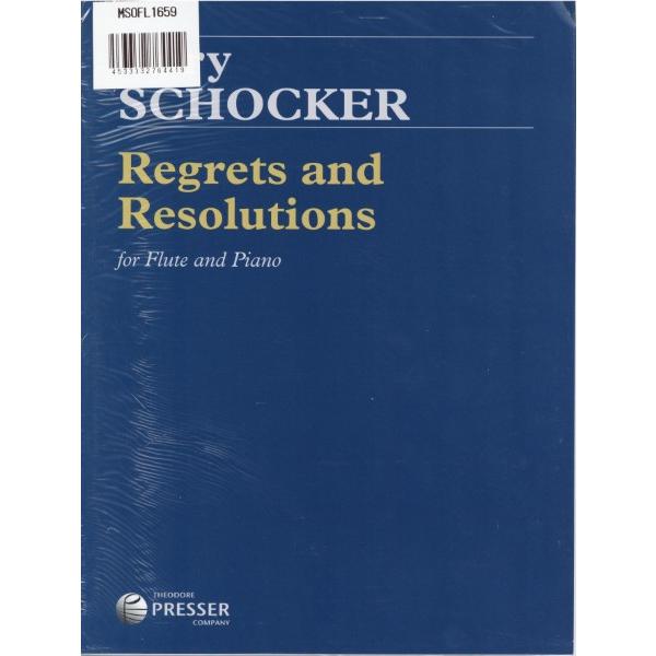 （株）ミュージックエイト 【MSOFL1659】【収録曲】ＭＳＯＦＬ１６５９ 輸入 後悔と決心（ゲイリー・ショッカー）（フルート+ピアノ）【RegretsandResolutions】