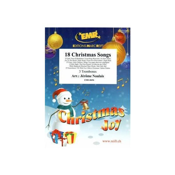 ロケットミュージック 【AB538】【収録曲】ＡＢ５３８ 輸入 １８のクリスマス・ソング（きよしこの夜，ジングルベル他）【トロンボーン三重奏】