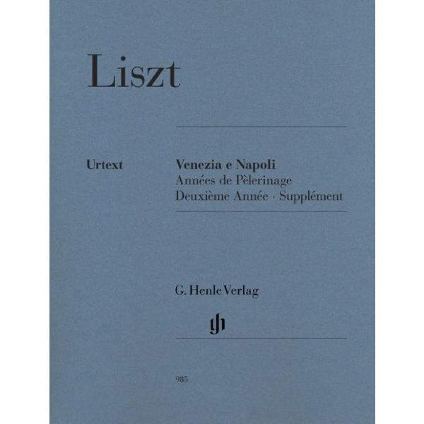 ロケットミュージック 【PNC3852】【収録曲】ＰＮＣ３８５２ 輸入 リスト／ヴェネツィアとナポリ （原典版／ヘンレ社）《輸入ピアノ楽譜》 リストの主要作品の一つである全4集からなるピアノ独奏曲集、巡礼の年報から“ヴェネツィアとナポリ”で...