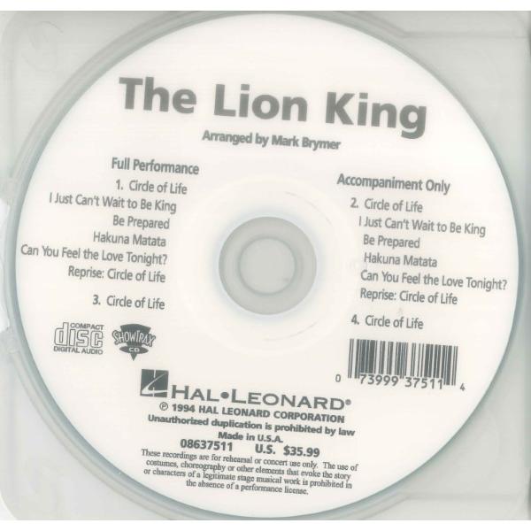 ロケットミュージック 【CRP426】【収録曲】ＣＲＰ４２６ 輸入 《輸入合唱楽譜》「ライオン・キング」メドレー（ディズニー映画より）（カラオケＣＤ）