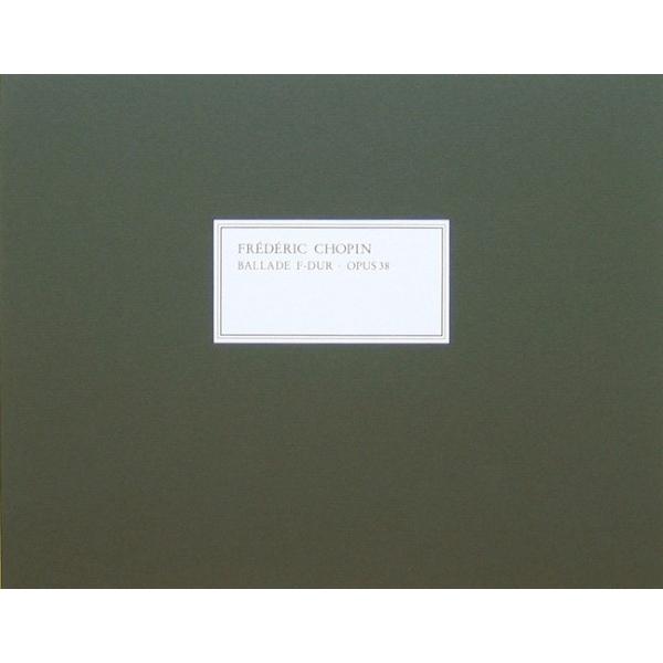 ロケットミュージック 【PNC4729】【収録曲】ＰＮＣ４７２９ 輸入 ショパン／バラード ヘ長調 ｏｐ． ３８【自筆譜ファクシミリ版】（原典版／ヘンレ社）《輸入ピアノ楽譜》