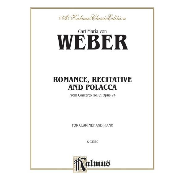 ロケットミュージック 【WL1809】【収録曲】ＷＬ１８０９ 輸入 ウェーバー／ロマンス ｏｐ．７４《輸入クラリネット楽譜》