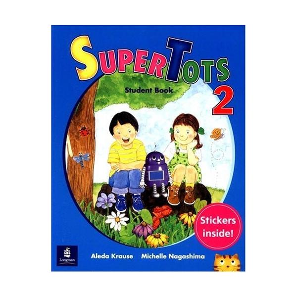 ピアソン・ジャパン（ＪＰＴ）  SuperTots はカラフルなイラスト満載の幼児向け3レベルコースです。楽しいアクティビティ、生き生きとした歌、チャンツ、ゲーム、TPRやオプションで行う工作などで構成されています。