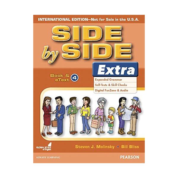 ピアソン・ジャパン（ＪＰＴ）  大人気シリーズSide by Sideの方法論を基に作られたSide by Side Extraでは、新登場のeTextで学生の学習も教師の指導もパワーアップさせます。会話中心でダイナミックなアプローチを補う...