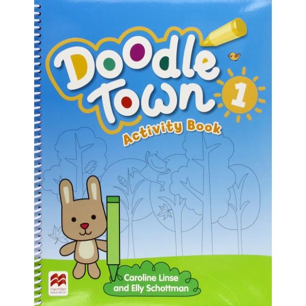 マクミランエデュケーション（ＪＰＴ）  「Doodle Town」の世界へようこそ！楽しくお絵かきをしながら、記憶力や想像力、観察力、そして英語を楽しく身につけましょう。未就学児向け、全４レベルの新しいコースブックです。・単語が豊富に含まれ...