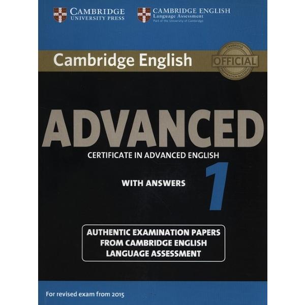 ケンブリッジ大学出版（ＪＰＴ）  Four official examination papers for the 2015 revised Cambridge English: Advanced (CAE) examination fro...