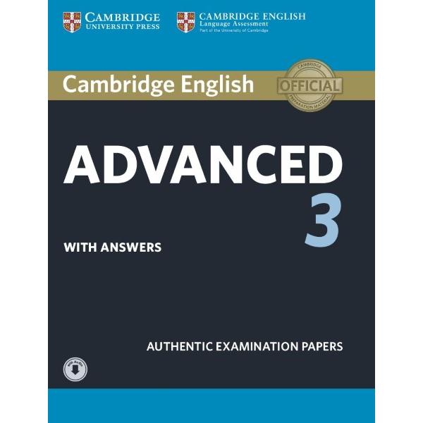 ケンブリッジ大学出版（ＪＰＴ）  Cambridge English Advanced 3 contains four tests for the Advanced exam also known as Certificate in Adv...