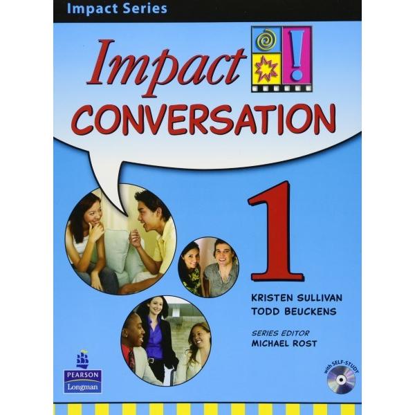 ピアソン・ジャパン（ＪＰＴ）  Impact Conversationはテーマベースのスピーキングコースです。ErikとAmyがユーモアたっぷりに案内役を務めているこのテキストは、生徒が普段の生活で話しているようなトピックに基づいた16の楽...