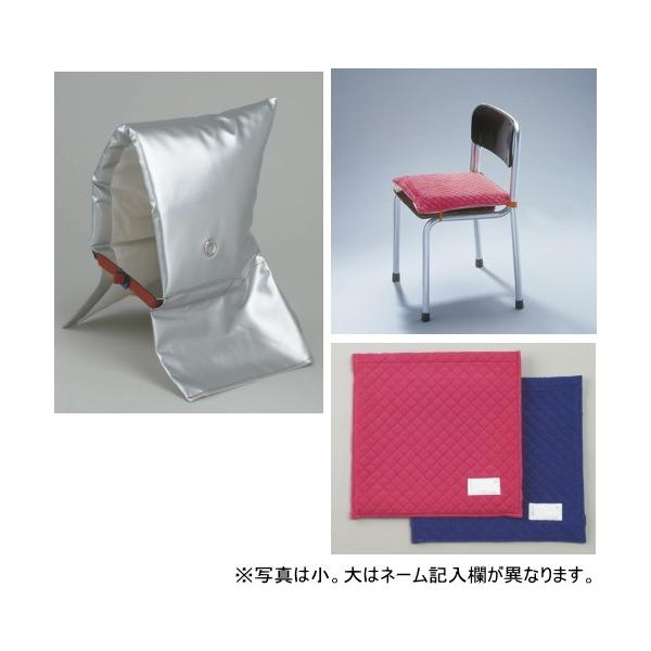 耐熱耐火アルミ加工。暗闇で光る反射テープ付き。外部の音がハッキリ聞こえる耳穴付き。コール天カバー付。材　質：表地・ポリエステル（アルミ加工）/裏地・難燃アクリル/芯材・難燃フェルト、難燃綿大きさ：ES(大) ／約49×28cm　EJ(小) ...