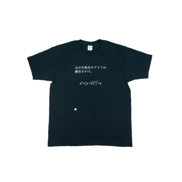 Tシャツ（問題+解答：グラフ） Mサイズ著作： 出版社：数研出版発行日：仕様：対象：一般向数学好きなら知っている、「ハートの方程式」のTシャツです。メイン素材：綿。サイズ：M（着丈64cm 身幅51cm 身長目安165〜170cm）。