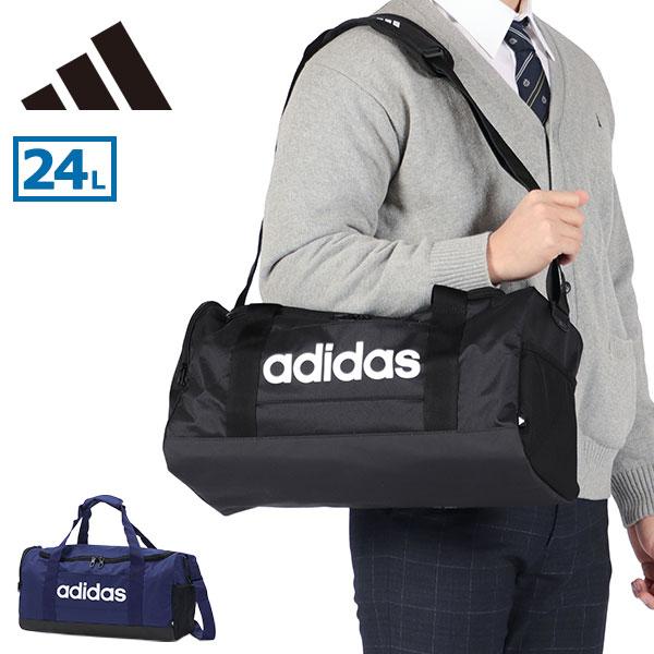 一泊旅行も軽やかに理想のコンパクトサイズちょっとしたワークアウトや一泊旅行に最適なスモールサイズのダッフルバッグ。カラー展開：BLACK×BLACK×WHITE(JE8343)、DARKBLUE×WHITE(IN6111)アディダス ダッフ...