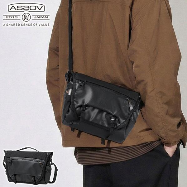 あらゆるシーンに活躍する万能ショルダービジネスからトラベルまで幅広く対応する多機能シリーズ「BLEISURE」のショルダーバッグ。カラー展開：BLACK(10)アッソブ ショルダーバッグ AS2OV メンズ レディース 斜めがけバッグ ショ...