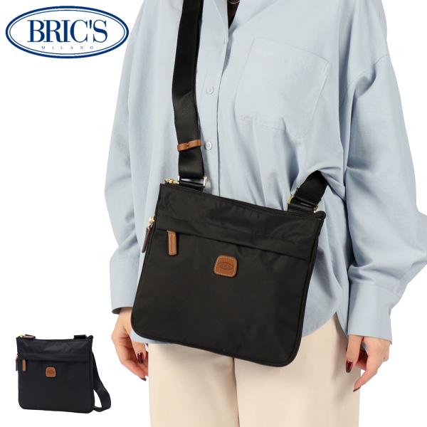 装いを選ばない大人の定番バッグ機能性とファッション性を両立させるトラベルバッグブランド『BRIC'S』のショルダーバッグ。カラー展開：ブラック(01)ブランド 大人 おしゃれ 軽い ナイロン ファスナー 拡張 シンプル X-Collecti...