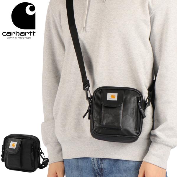 ミニマルなのに頼れるスマートショルダースクエアのロゴラベルがデザインされた『Carhartt WIP』のミニショルダーバッグ。カラー展開：Black(89XX)カーハート ショルダーバッグ Carhartt WIP メンズ レディース 斜め...