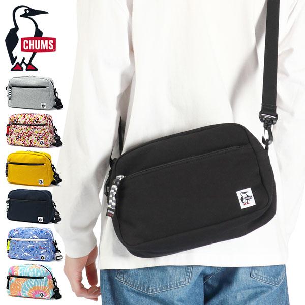 柔らかなスウェット素材をメインに、裏地や負荷が多くかかる箇所には強度の高いポリエステル素材を合わせたCHUMS定番「SWEAT」シリーズのショルダーバッグ。素材＜表地＞Sweat Cotton70％、Polyester30％サイズ＜本体＞幅...