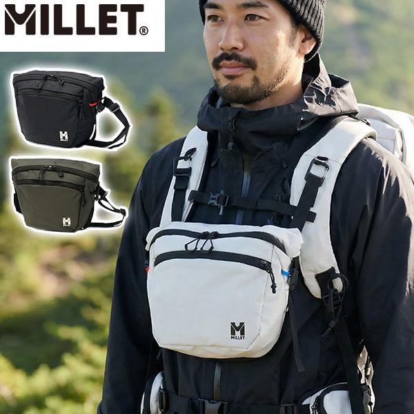 山旅を支える設計力頼れるミニショルダー山旅で頻繁に出し入れするアイテムを持ち運ぶのに便利なショルダーポーチ。カラー展開：JETBLACK(N4581)、DEEPJUNGLE(N8637)、FOGGYDEW(N8014)ミレー ショルダーバッ...