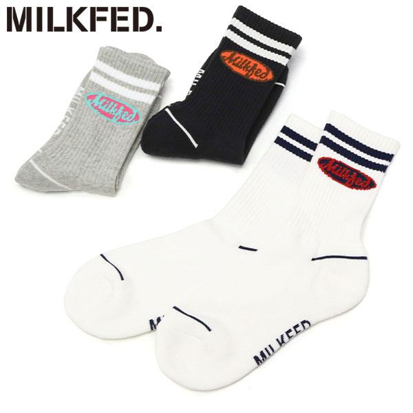 トレンド感溢れるロゴソックスオーバルロゴデザインが可愛いラインソックス。リブ素材を使用し、ふっくらと履き心地の良い仕上がりに。ストリート感あるコーデにワンポイントとして取り入れるのにぴったりなアイテムです。カラー展開：BLACK(10)、A...