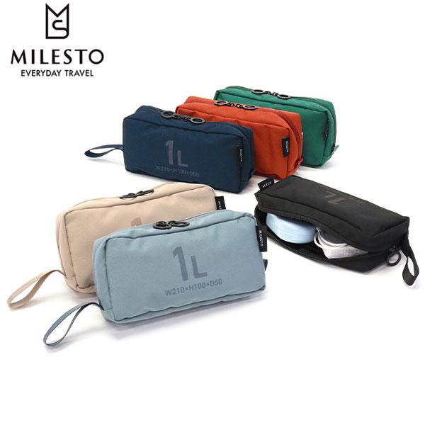 ■こちらの商品は、お届け方法「ヤマト運輸(送料￥300)」ご選択でラッピング可能となります。旅を快適にするパッキングシリーズ『MILESTO UTILITY』の1Lサイズのポーチ。素材＜表地＞コーデュラポリエステル＜裏地＞ポリエステルサイズ...