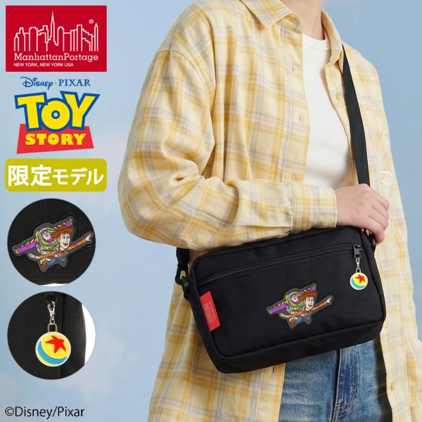 カラー展開：Black(BLK)マンハッタンポーテージ ショルダーバッグ Manhattan Portage メンズ レディース ブランド 軽量 ディズニー トイストーリー 斜めがけ ナイロン 大人 数量限定 Jogger (L) JPN ...