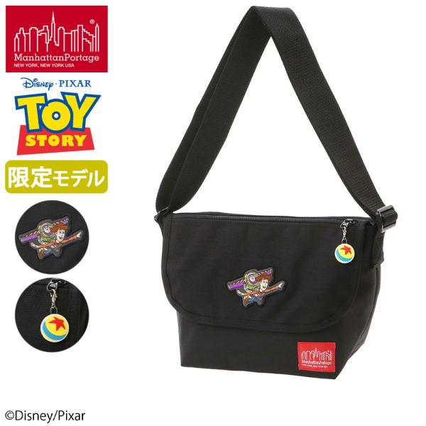 ウッディ＆バズと一緒に心弾むおでかけ♪Manhattan Portageから待望の『トイ・ストーリー』コレクションが登場。カラー展開：Black(BLK)マンハッタンポーテージ メッセンジャーバッグ Manhattan Portage 大容...