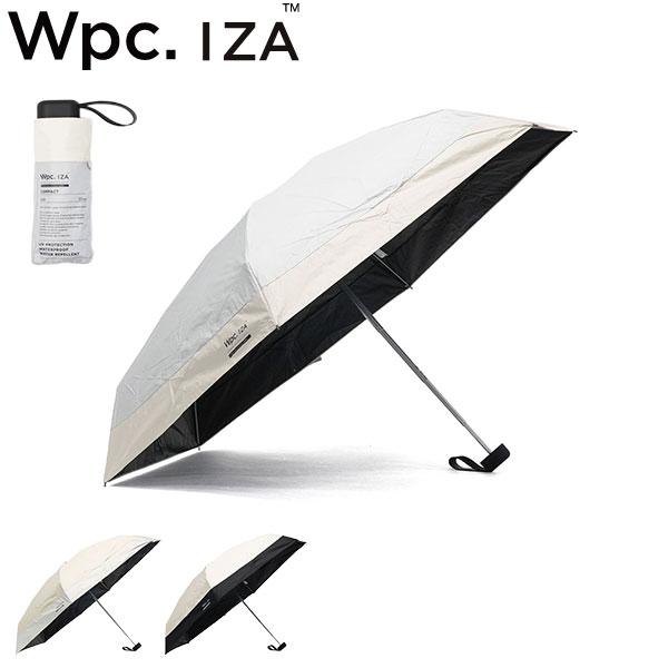 暑さを凌ぎ快適にクールな毎日へ晴雨兼用で一年中使える、Wpc. IZAシリーズの折りたたみ傘「COMPACT」の切り継ぎデザイン。カラー展開：ライトグレー×オフ(LGYxOF)、ベージュ×オフ(BExOF)、オフ×ブラック(OFxBK)ダブ...