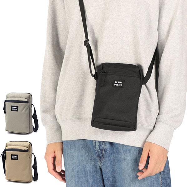 街でも旅でも活躍身軽にお出かけ100％リサイクル素材を使用した、エコで軽量なショルダーバッグです。カラー展開：ブラック(10)、グレー(19)、ベージュ(29)ビームスデザイン ショルダーバッグ BEAMS DESIGN メンズ レディース...