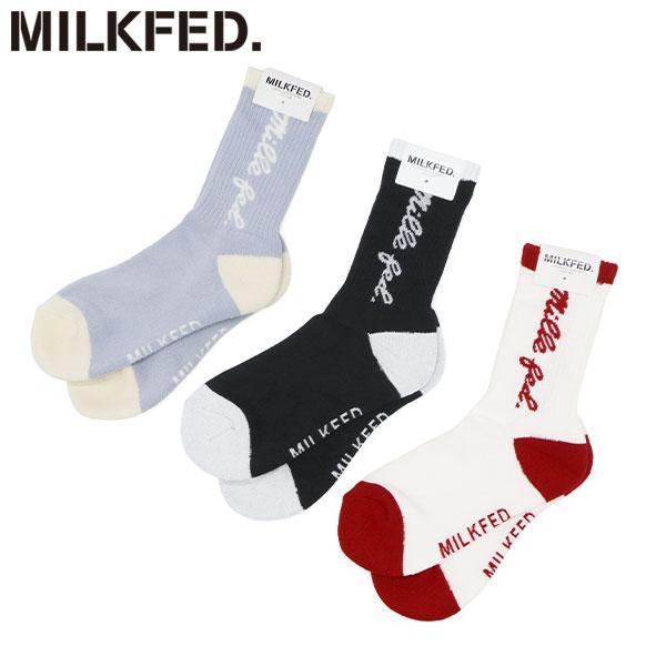 ロゴの甘さがアクセントコーデを彩る足元に注目デイリーに取り入れたい、MILKFED.ロゴのジャガードソックス。定番のリブソックスは足裏パイルでしっかりとした作りになっており、履き心地も抜群◎。足裏にもロゴ入りで、見えないところもオシャレに抜...