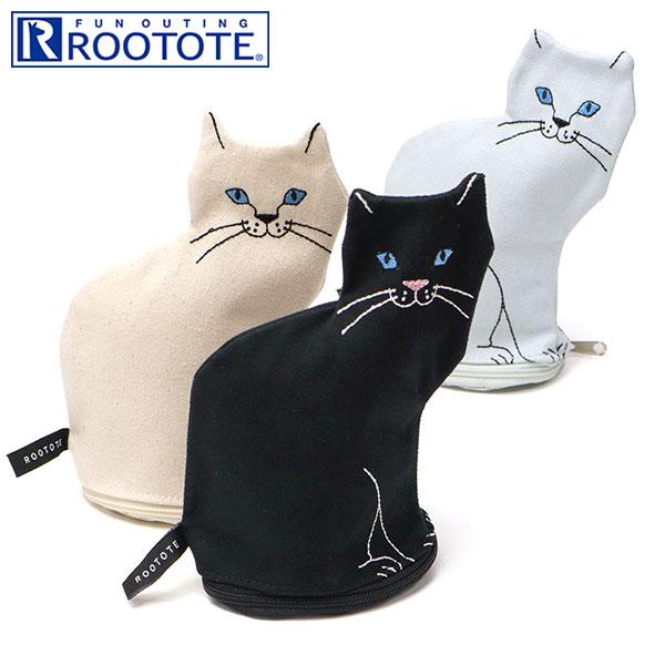 ■こちらの商品は、お届け方法「ヤマト運輸(送料￥300)」ご選択でラッピング可能となります。ねこ好きにぴったりなルートートの「ねこ型ポーチ」。自立するオスワリポーズがかわいらしく、小物の収納に便利な実用性も兼ね備えています。トートバッグに入...