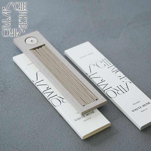 科学的に証明された癒しの香りで満たされる香りの効果・効能について科学的にアプローチするブランド『サイエンスアロマ』。こちらは、九州大学との共同研究により香料が分析された、ホワイトムスクの香りのお香セット(28本入り)。リラックス空間を手軽に...